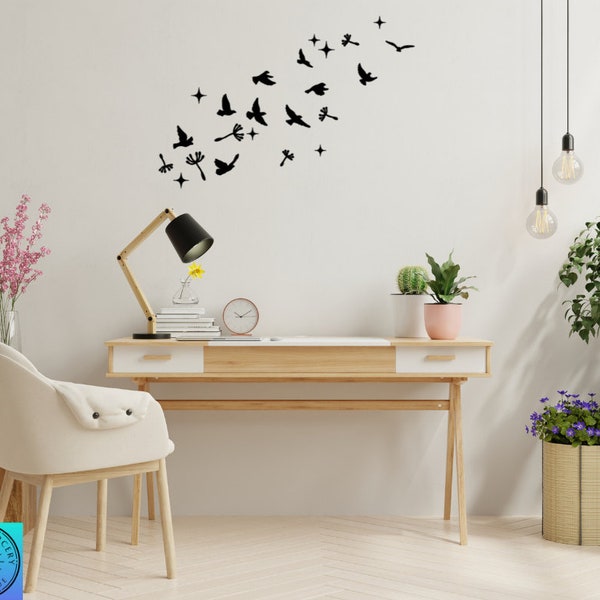 Flock of Birds Wall Decal - Etsy
