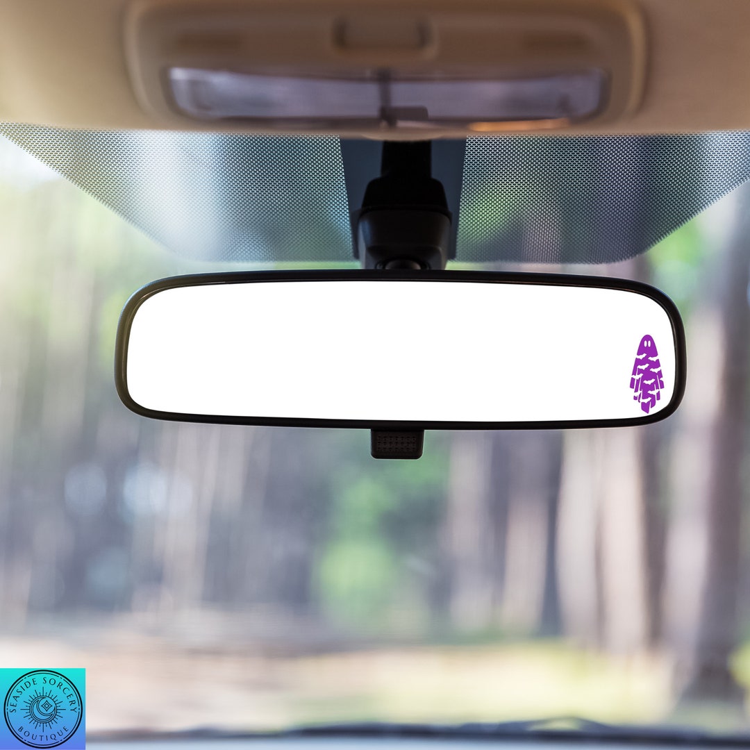 Ghost Decal, Mini Ghost and Bats, Tiny Ghost, Rearview Mirror Decal ...