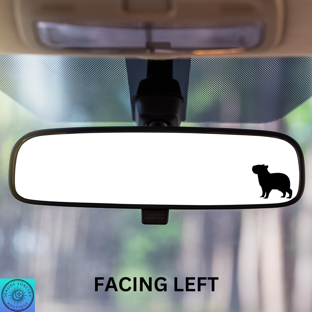 Capybara Decal, Mini Capybara, Capybara Fan, Rearview Mirror Decal ...