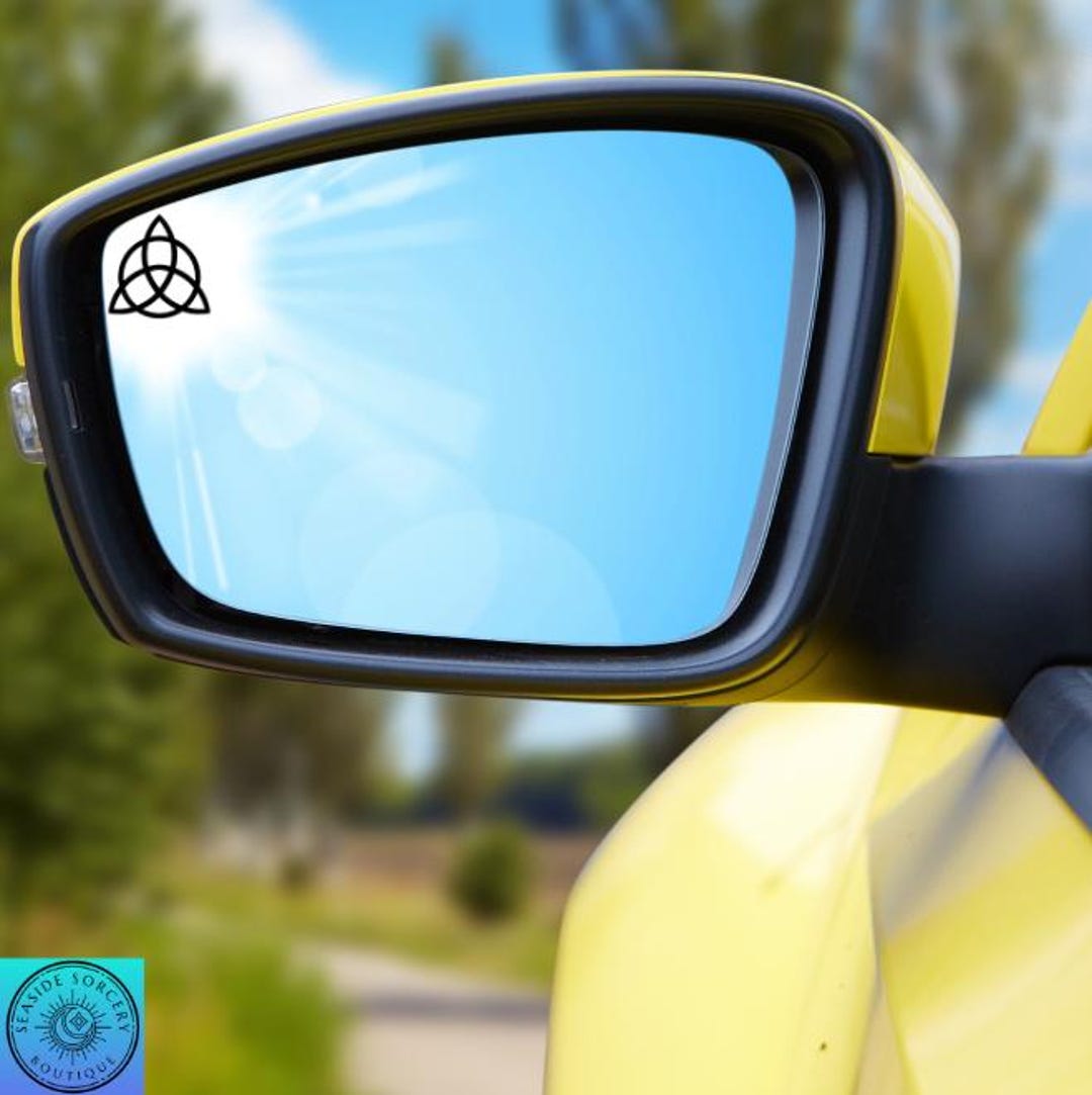 Triquetra Decal, Trinity, Celtic, Wicca, Rearview Mirror Decal, Mini ...