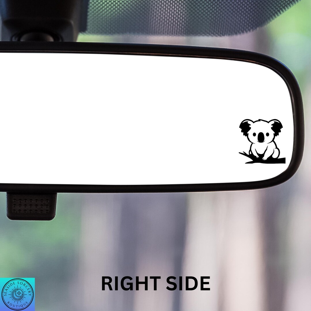 Koala Decal, Mini Koala, Koala Lover, Rearview Mirror Decal, Mini Decal ...