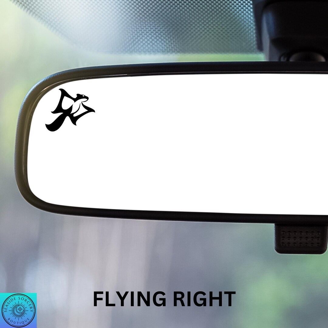 Sugar Glider Decal, Flying Squirrel Decal, Rearview Mirror Decal, Car ...