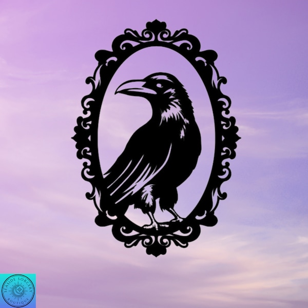 Raven Decal - Etsy