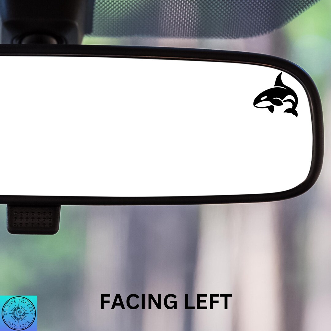 Killer Whale Decal, Orca, Sea Life, Ocean, Rearview Mirror Decal, Car ...