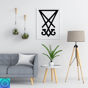 Sigil of Lucifer Decal, Seal of Lucifer, Lucifer Symbol, Car Decal ...