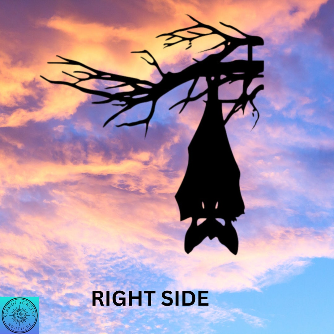 Bat Decal, Hanging Bat, Gothic, Spooky, Witchy, Car Decal, Indoor ...
