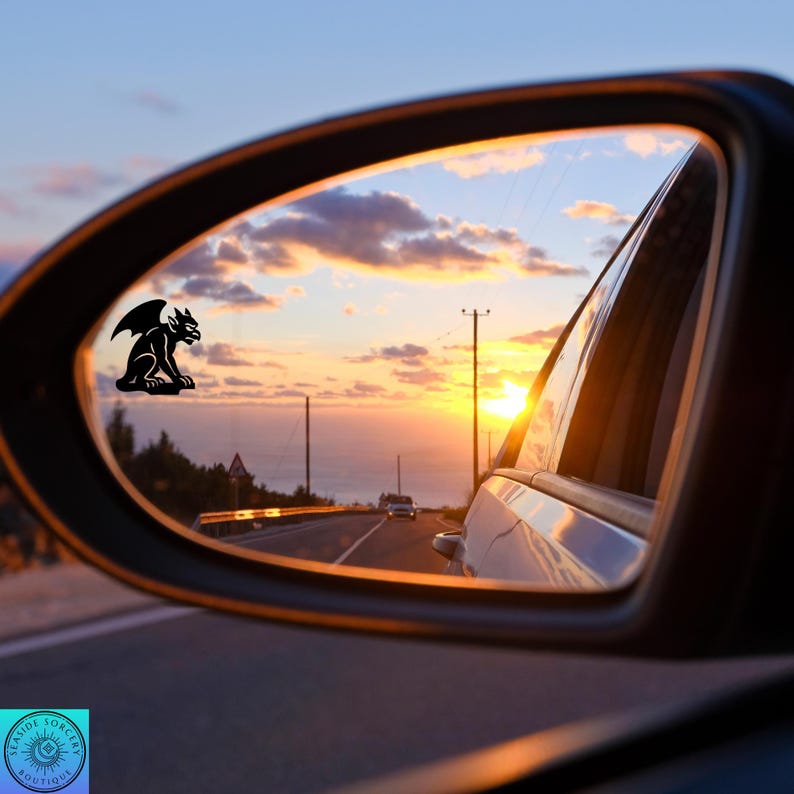Gargoyle Decal, Mini Gargoyle, Mythological, Rearview Mirror Decal ...