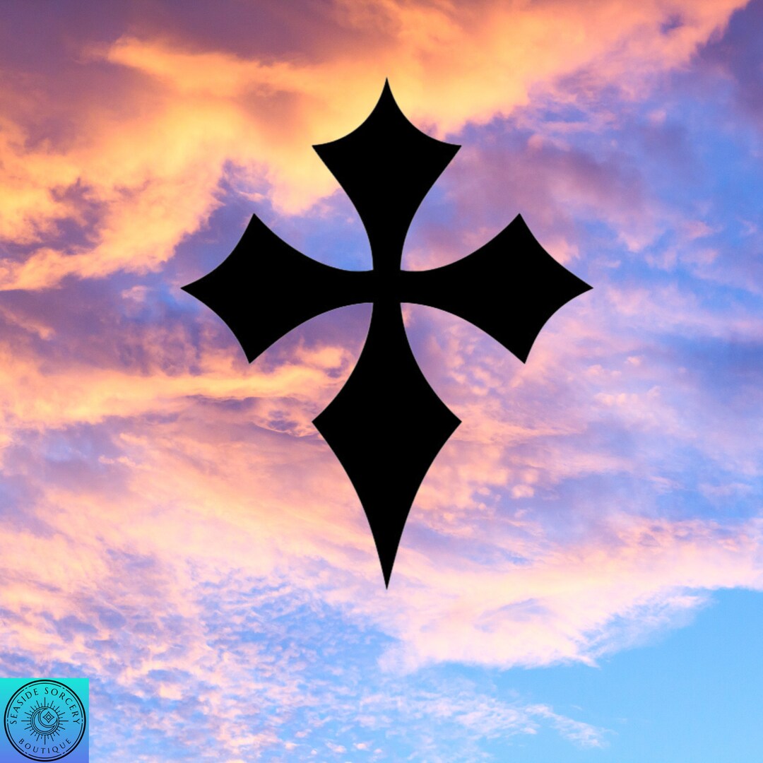 Cross Decal, Gothic Cross, Medieval Cross, Goth, Car Decal, Indoor ...