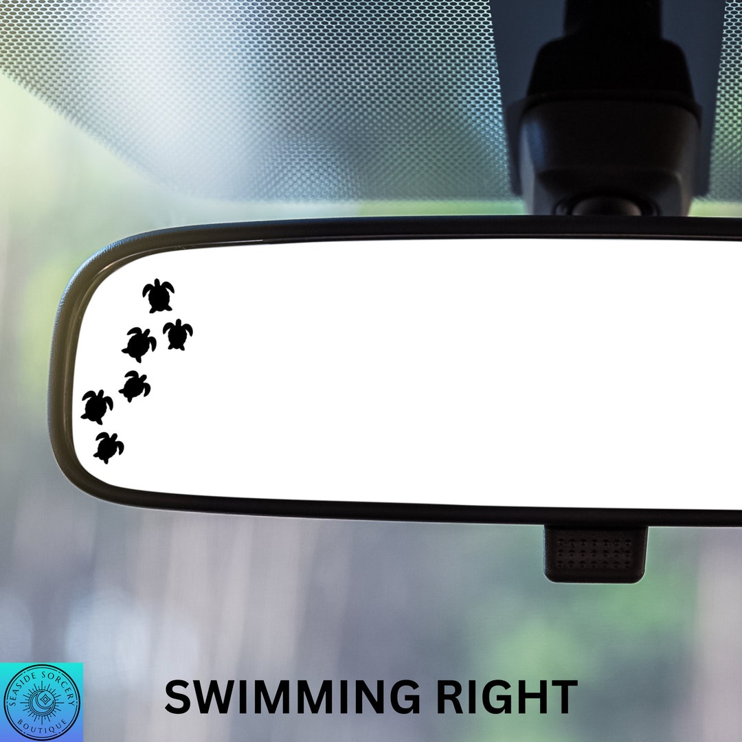 Turtle Decal, Mini Turtles, Turtle Lovers, Rearview Mirror Decal, Car ...