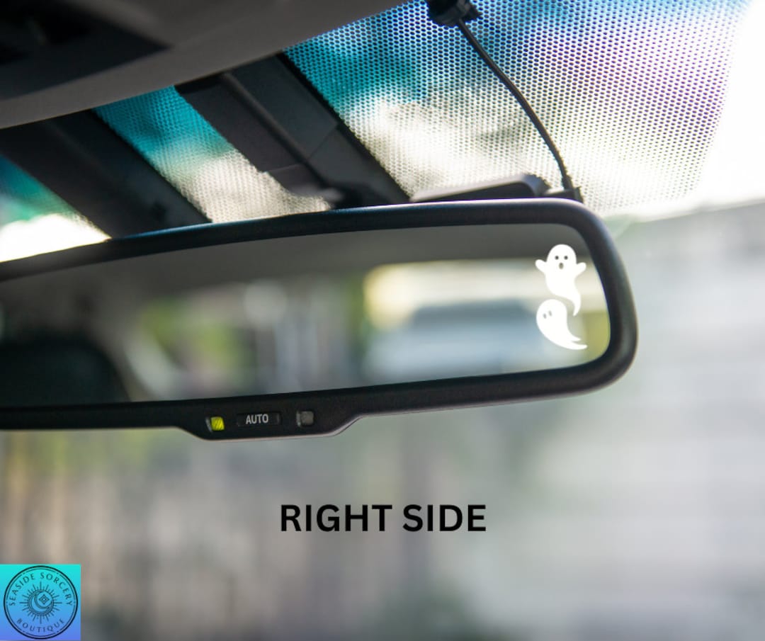 Ghost Decal, Mini Ghosts, Tiny Ghosts, Rearview Mirror Decal, Car Decal ...
