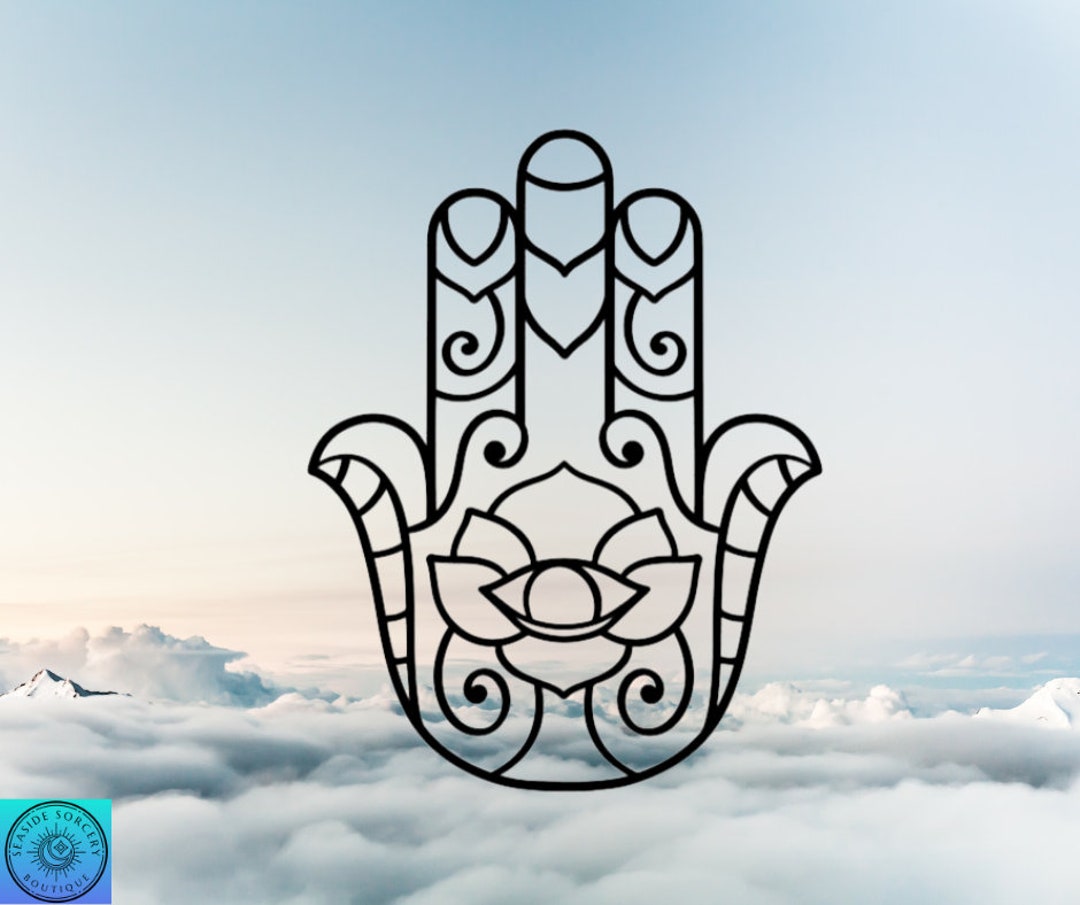 Evil Eye Hamsa Hand, Hand of Fatima, Mystical Eye, Car Decal, Indoor ...