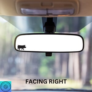 Pig Decal, Mini Pig, Tiny Pig, Teacup Pig, Rearview Mirror Decal, Mini ...