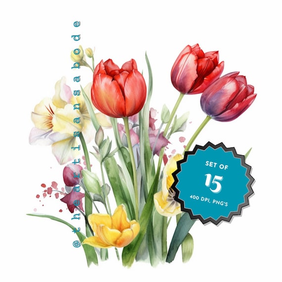 April Flowers Clip Art