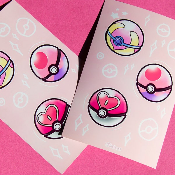 Pink Pokeball - Etsy
