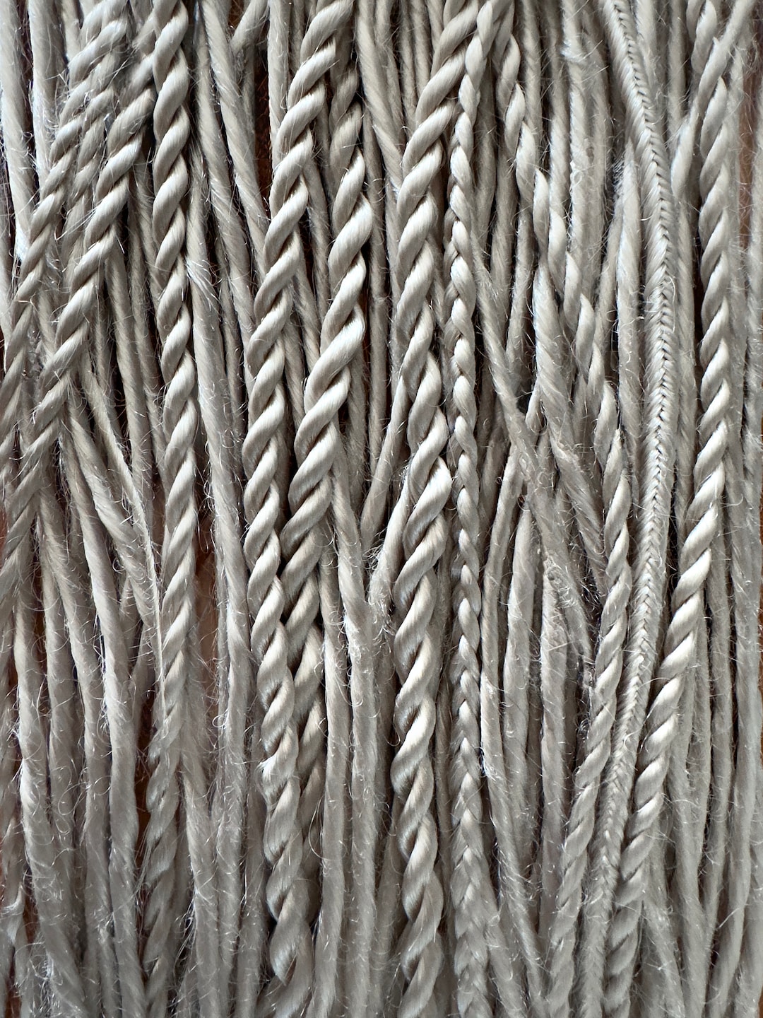 80-100 Cm Long Silver Platinum White Blonde Synthetic DE Dreadlocks ...