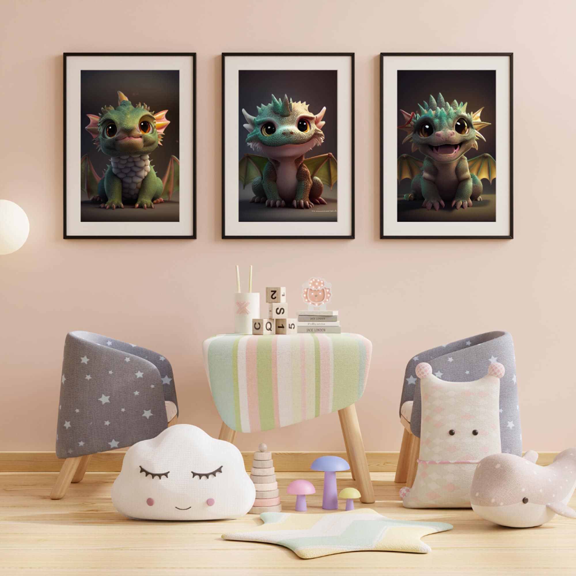 Magical Baby Dragon Printable Collection Featuring Cute and Colorful ...