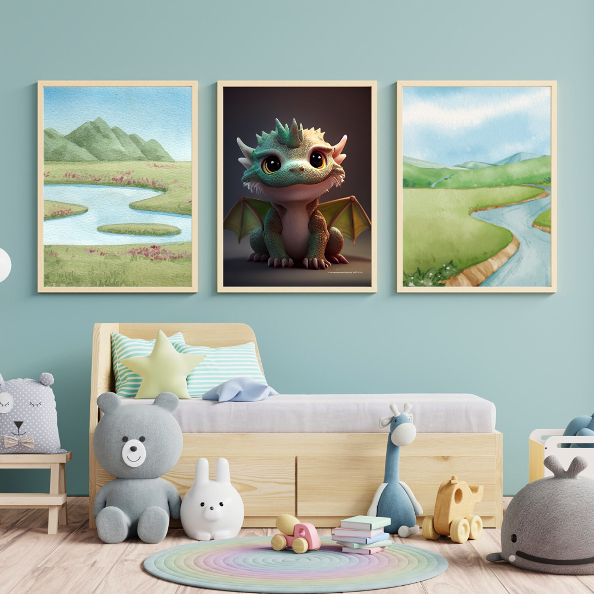 Magical Baby Dragon Printable Collection Featuring Cute and Colorful ...