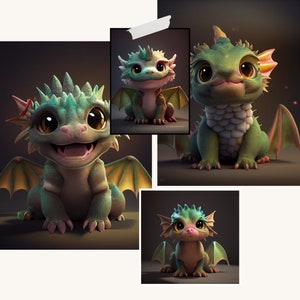 Magical Baby Dragon Printable Collection - Featuring Cute and Colorful ...
