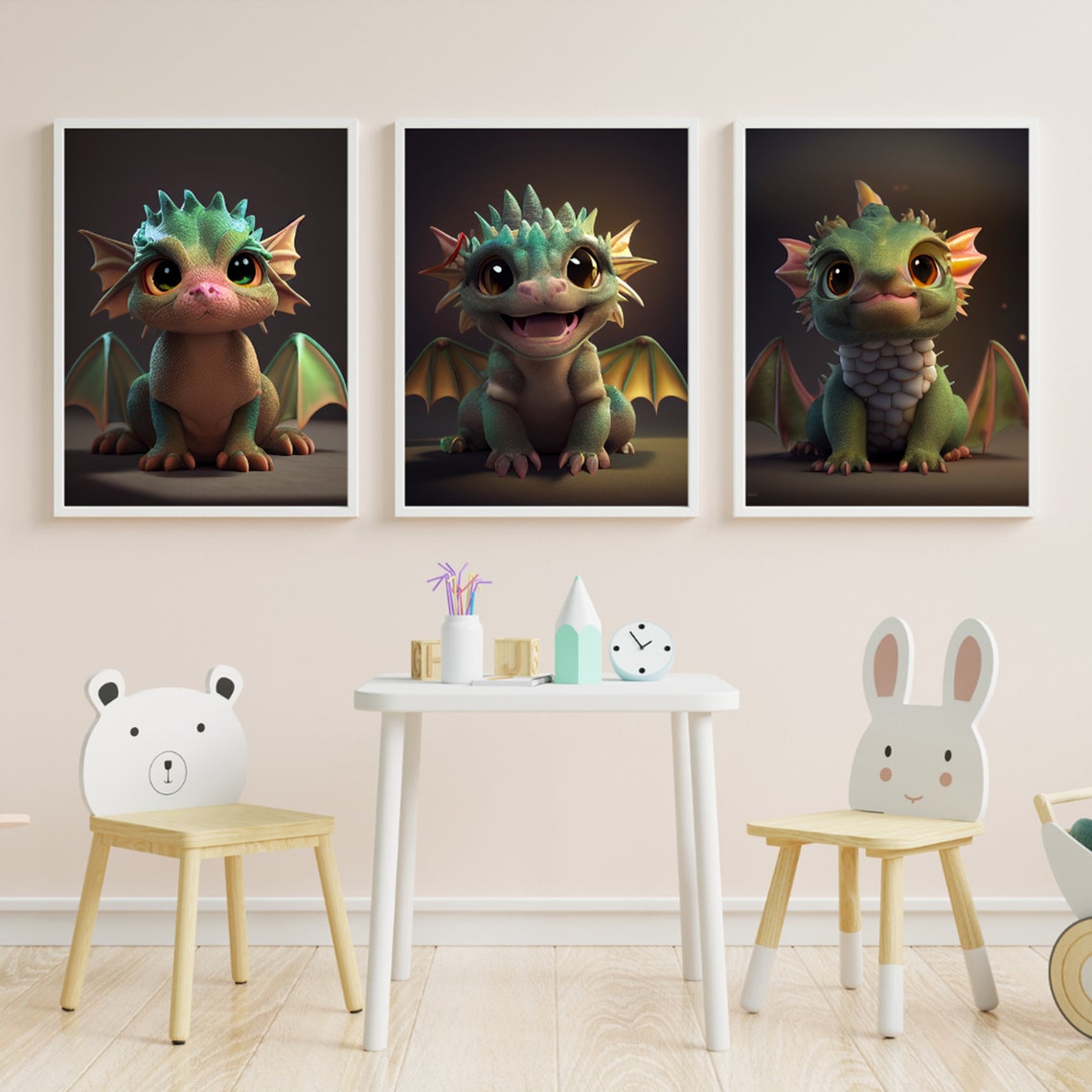 Magical Baby Dragon Printable Collection Featuring Cute and Colorful ...