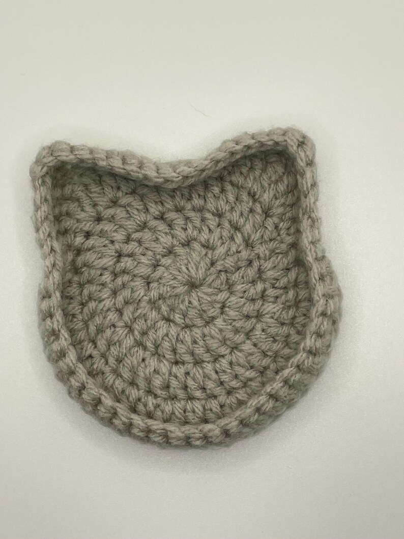 Crochet Cat Jewelry Dish | Handmade Cat Shaped Trinket Tray Ring Holder ...