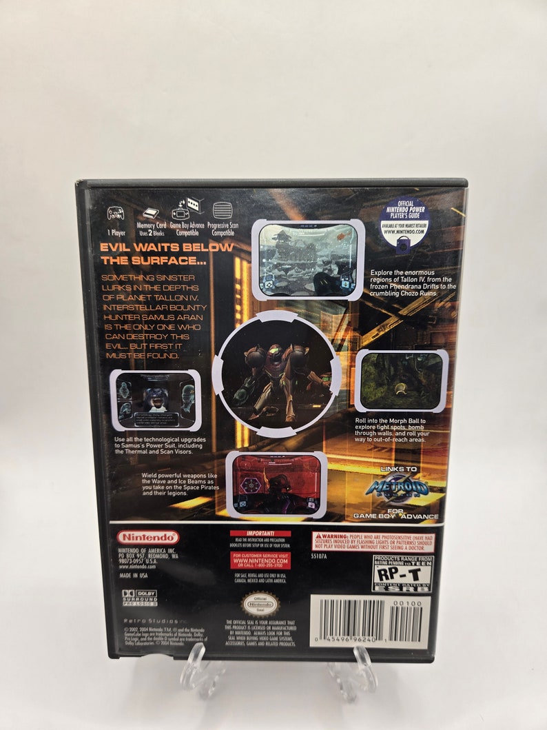 Nintendo Gamecube Metroid Prime/ Metroid Prime Echoes Bonus Disc ...