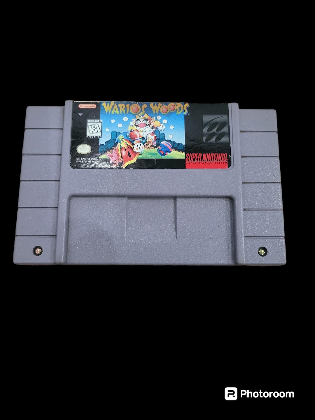 Super Nintendo Snes Wario's Woods Authentic Video Game - Etsy