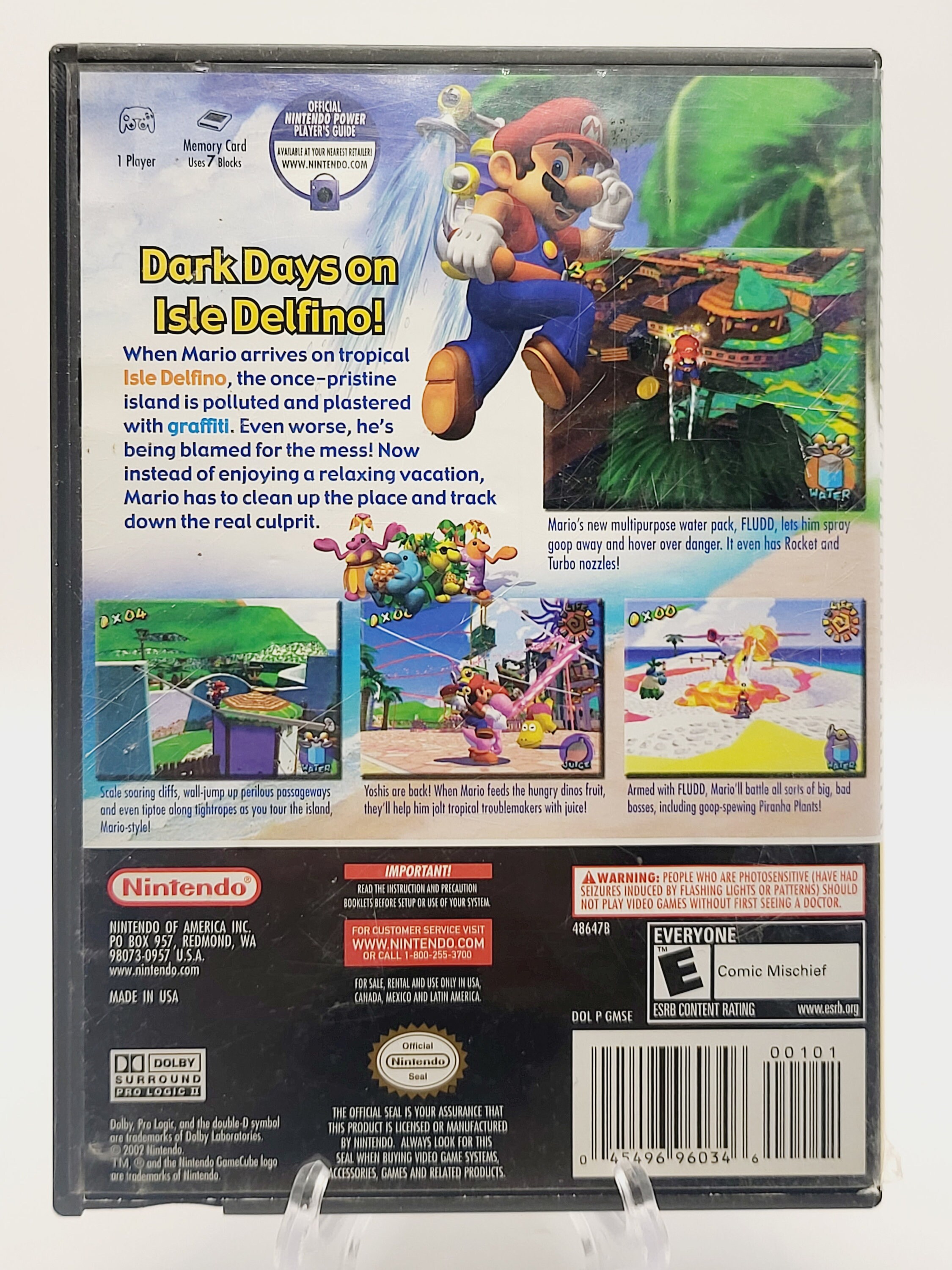 Nintendo Gamecube Super Mario Sunshine Authentic - Etsy