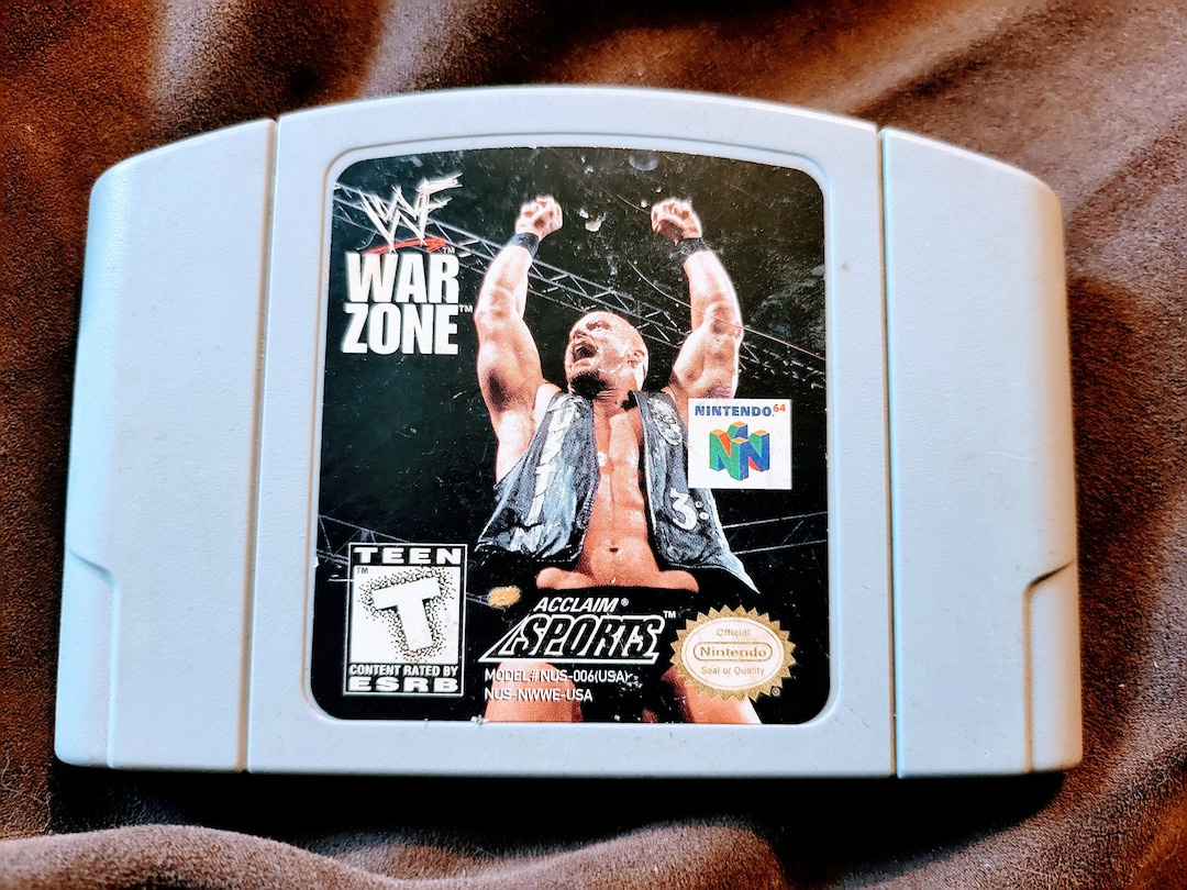 Nintendo 64 WWF War Zone Authentic - Etsy