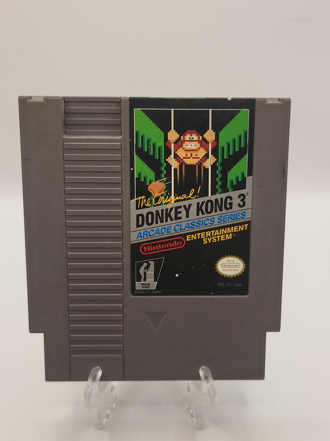Nintendo Nes Donkey Kong 3 Arcade Classics Series Video Game Authentic ...