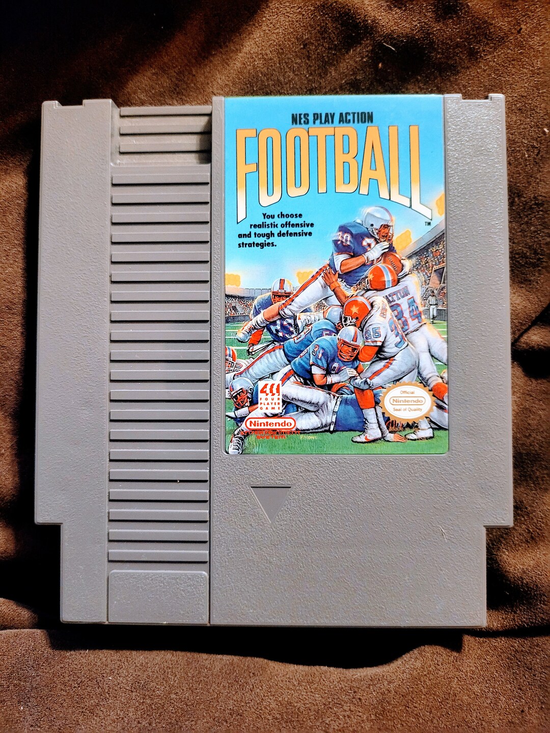 Nintendo Nes Play Action Football Authentic - Etsy