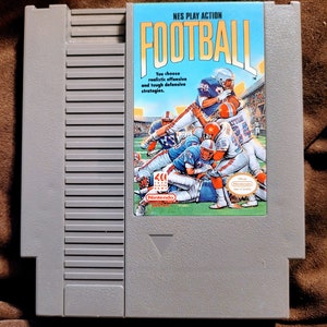 Nintendo Nes Play Action Football Authentic - Etsy