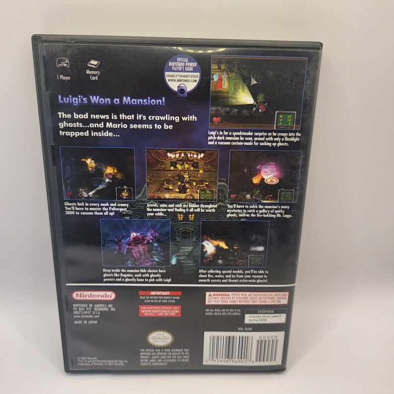 Nintendo Gamecube Luigi's Mansion Authentic Mario Ghost - Etsy
