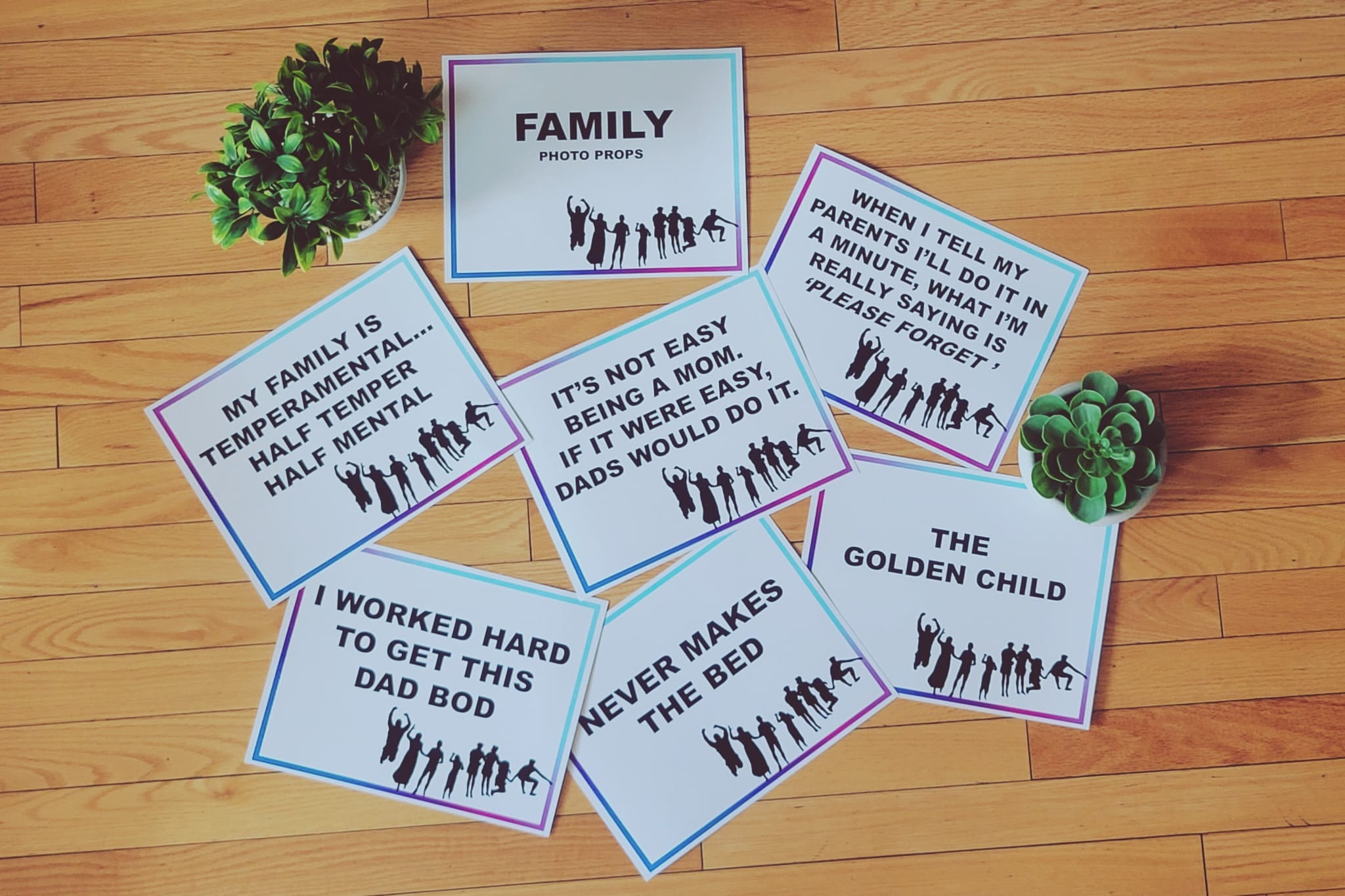 Fun Family Photos With Props