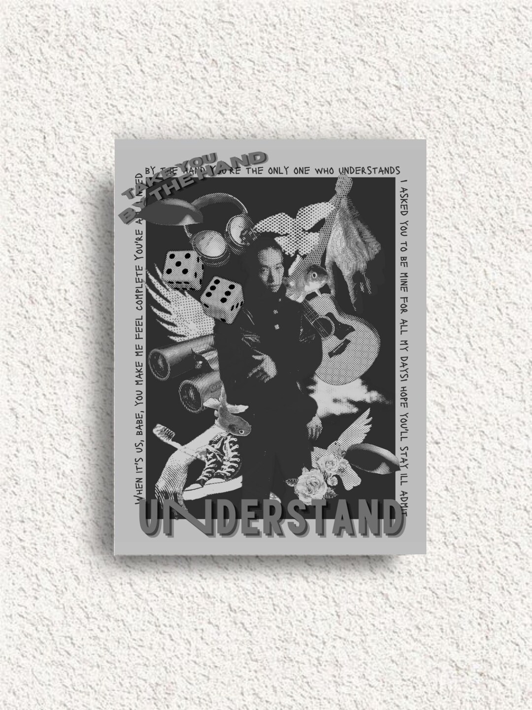 Keshi Album Poster, Keshi Merch, Keshi, Grunge Music Poster, Gray Music ...