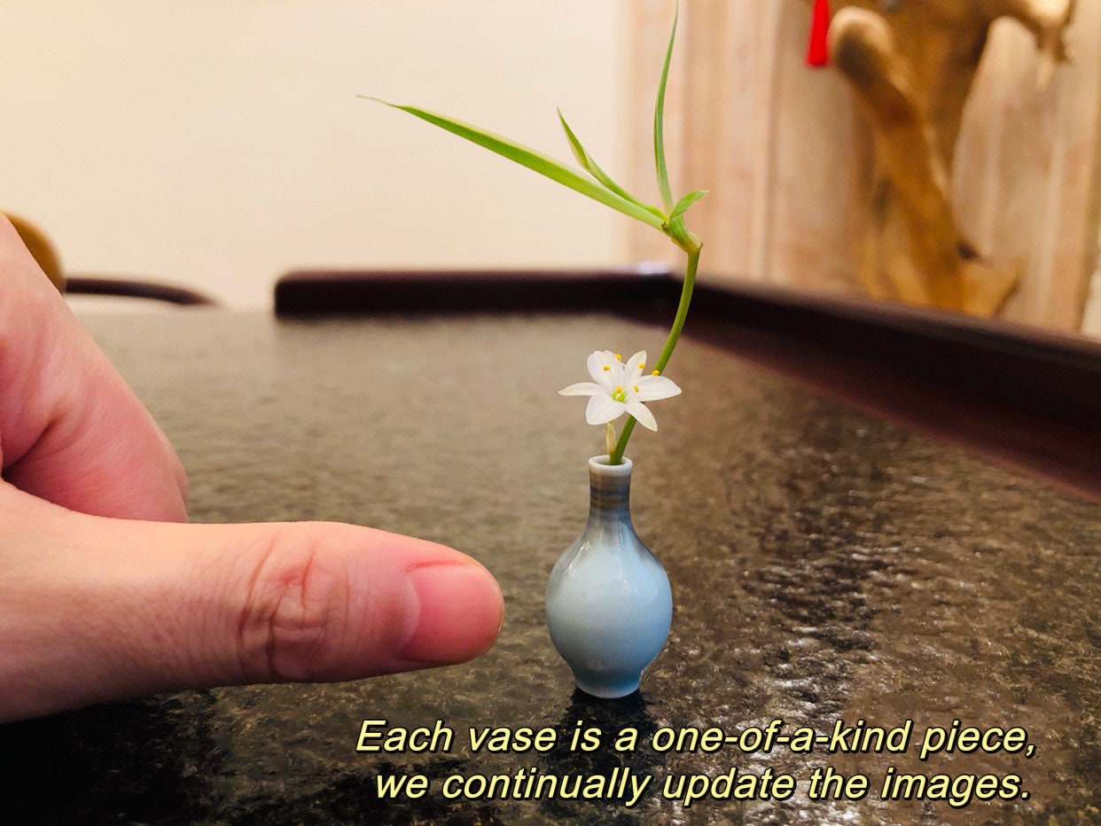 Handmade Miniature Vase, Ceramic Vase Miniature, Dollhouse Miniature ...