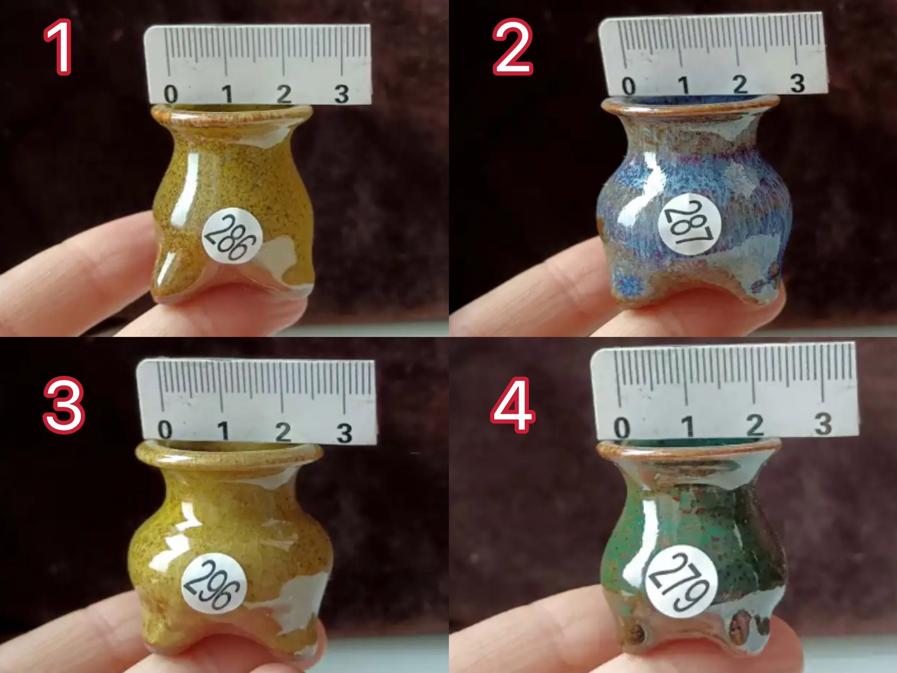 Miniature Handmade Planter, Unique Mini Succulent Flower Pot, Ceramic ...