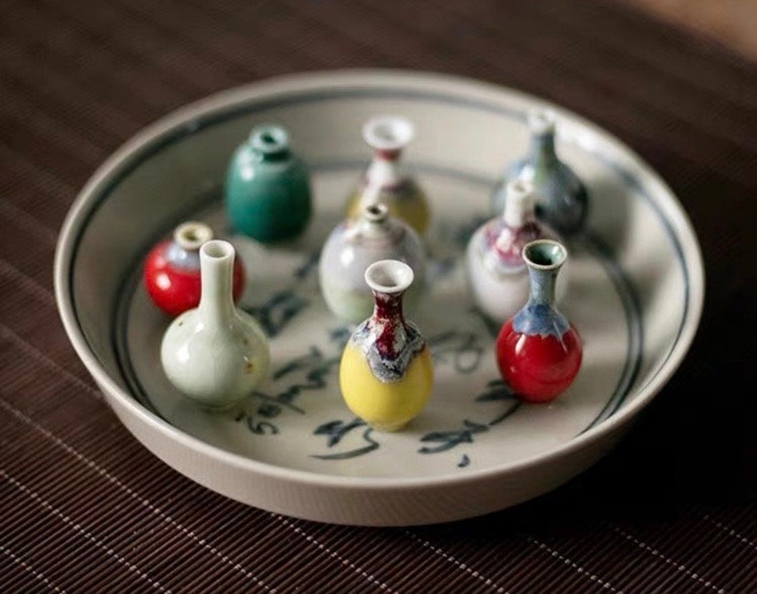 Handmade Miniature Vase, Ceramic Vase Miniature, Dollhouse Miniature ...