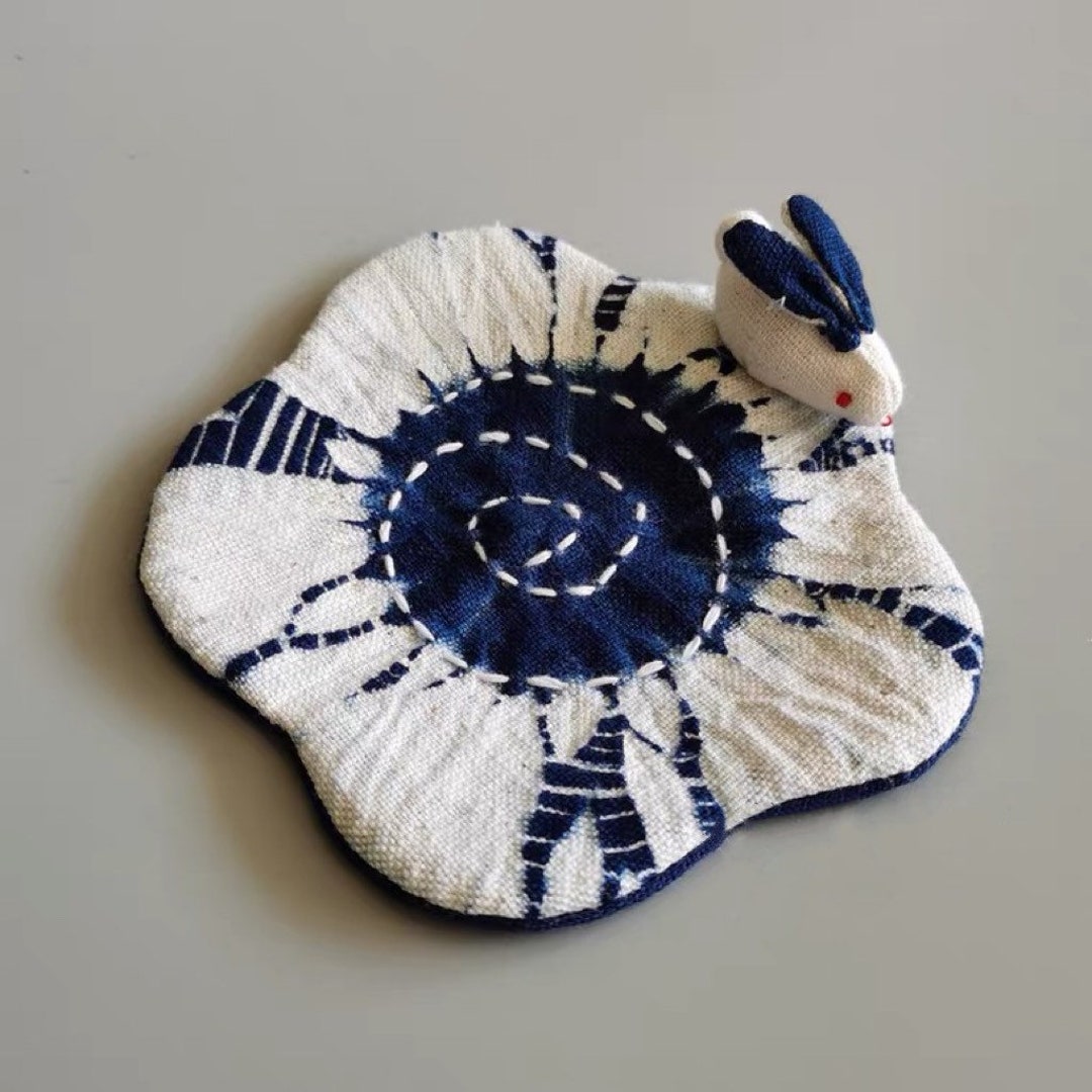 Handmade Cute Animal Coaster, Bunny Coaster Round, Drink Coaster Set ...