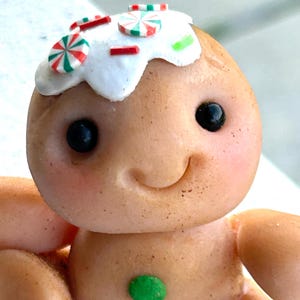 Gingerbread Man Baby Cute Handmade for Decor or Cake Topper / Tier Tray ...