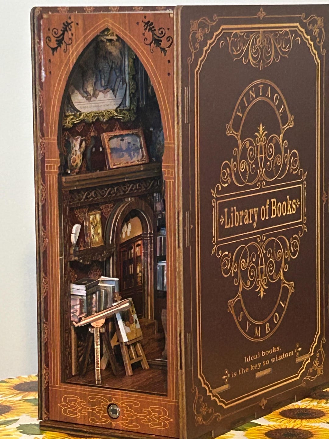 Library of Books Book Nook Completed - Etsy