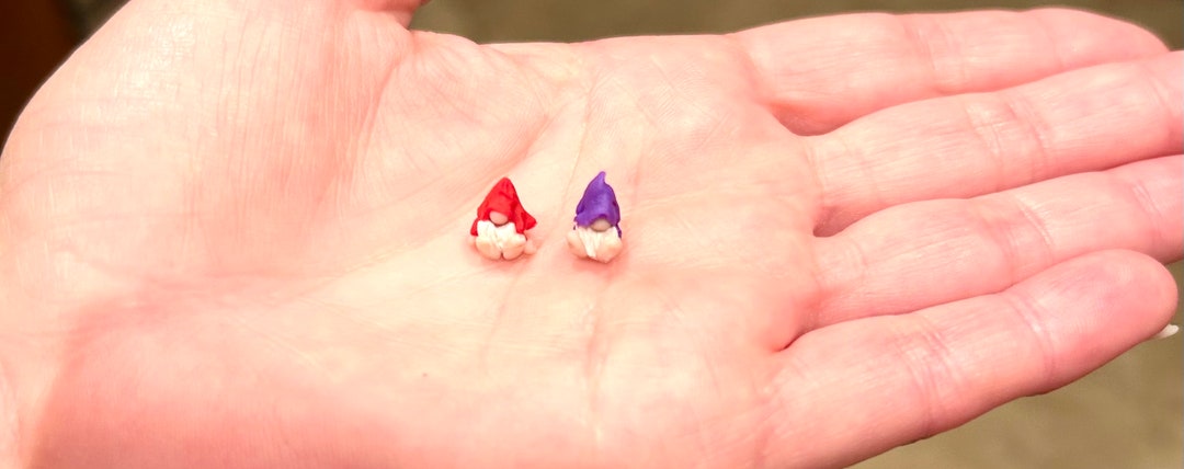 Tiny Handmade Gnome, Big Feet Miniature for Diorama or Terrarium - Etsy