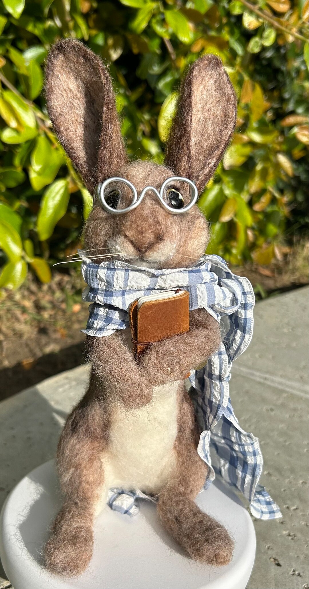 Lifelike Felted Rabbit/ Wool/ Gift/ Bunny Fiber Art/ Wool Sculpture ...