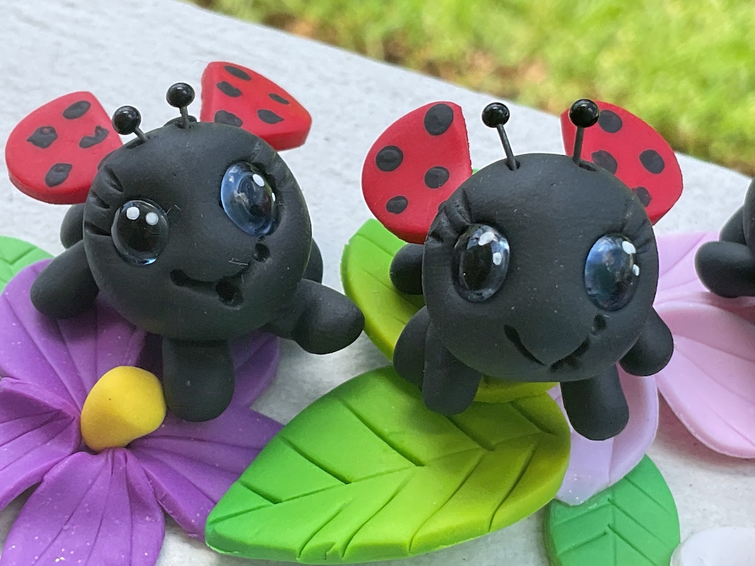 Baby Ladybugs. Handmade Polymer Clay Baby Cute Ladybugs - Etsy