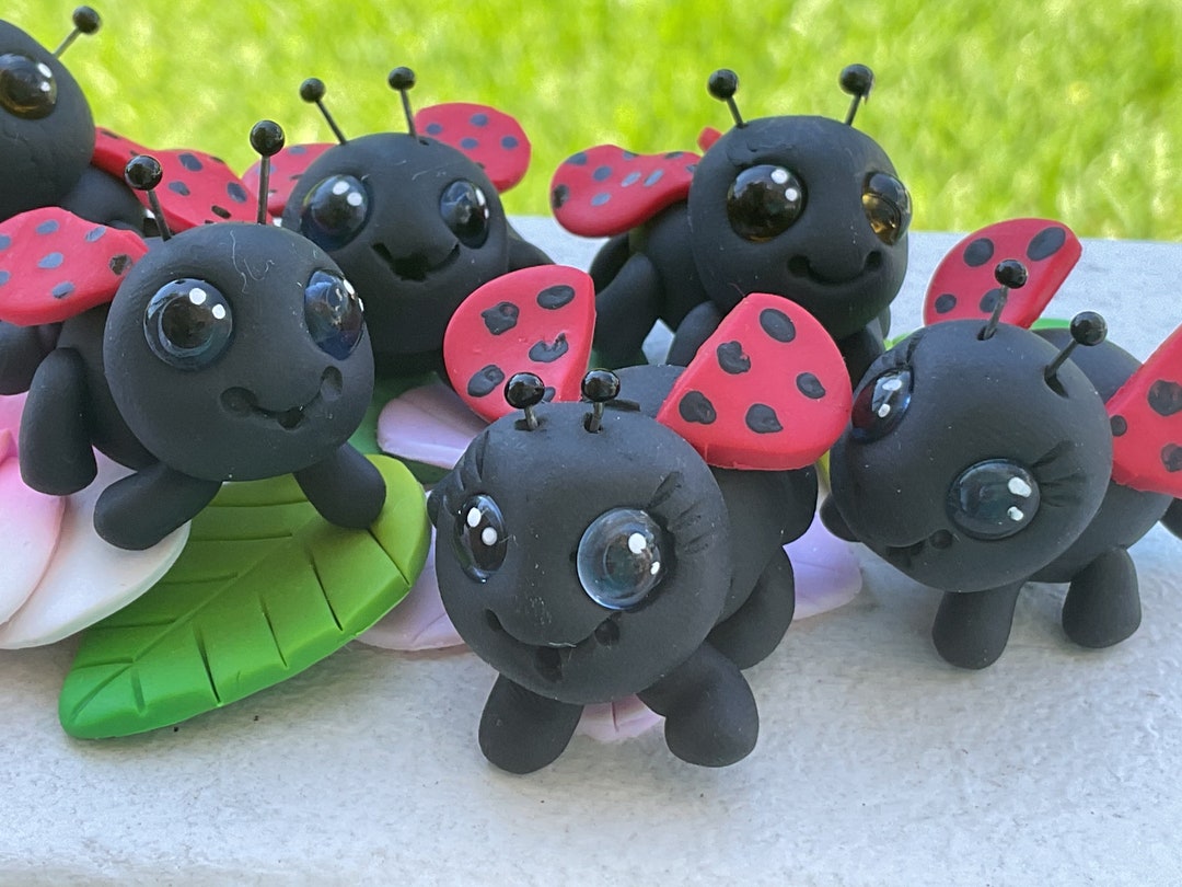 Baby Ladybugs. Handmade Polymer Clay Baby Cute Ladybugs - Etsy