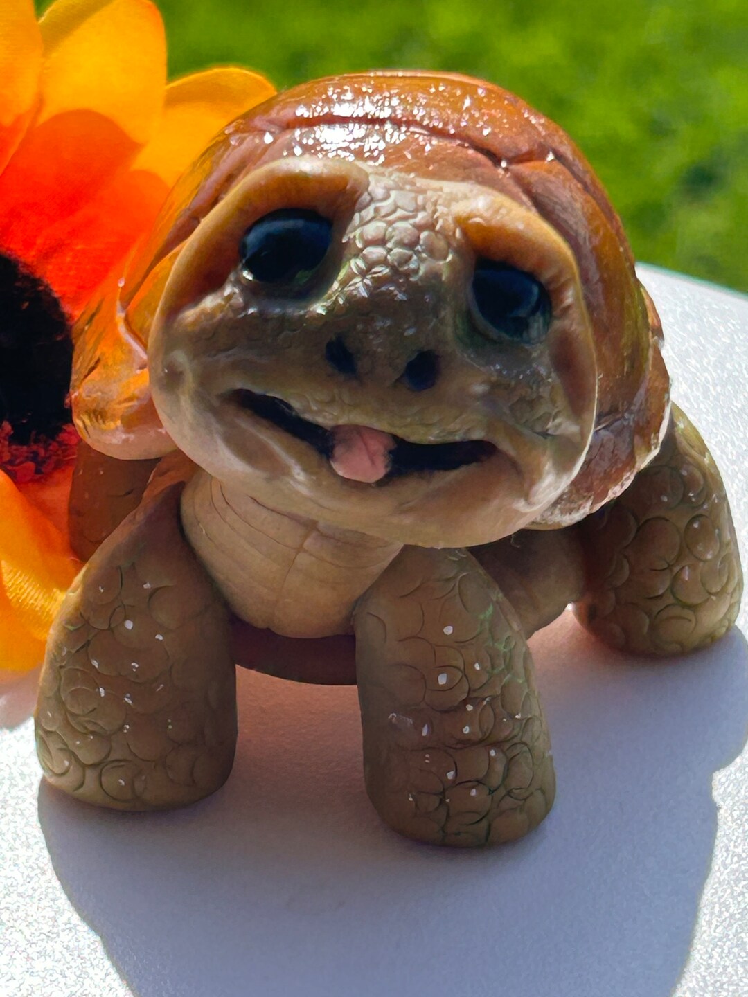 Handmade Cute Turtle Sculpture Figurine Great Gift - Etsy