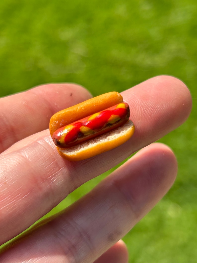 Miniature Hotdog Made to Order. 12th Scale Realistic Bbq’d Hotdogs With ...