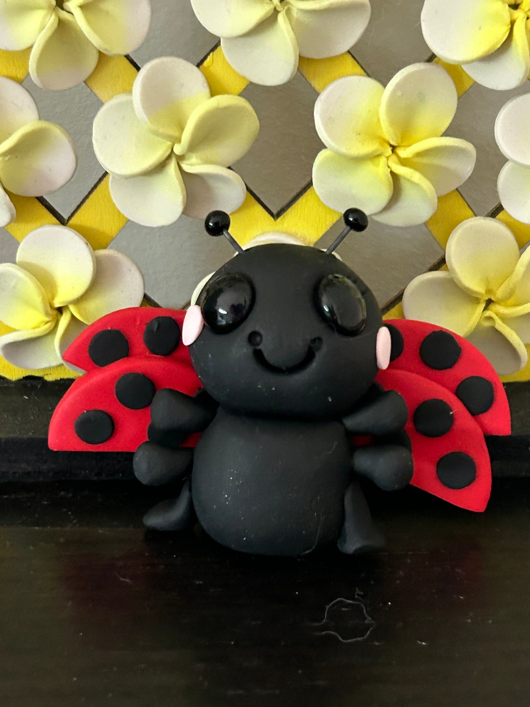 Lady Bug. Handmade Clay Ladybug She is About 1. 5- 2 Inches Tall ...