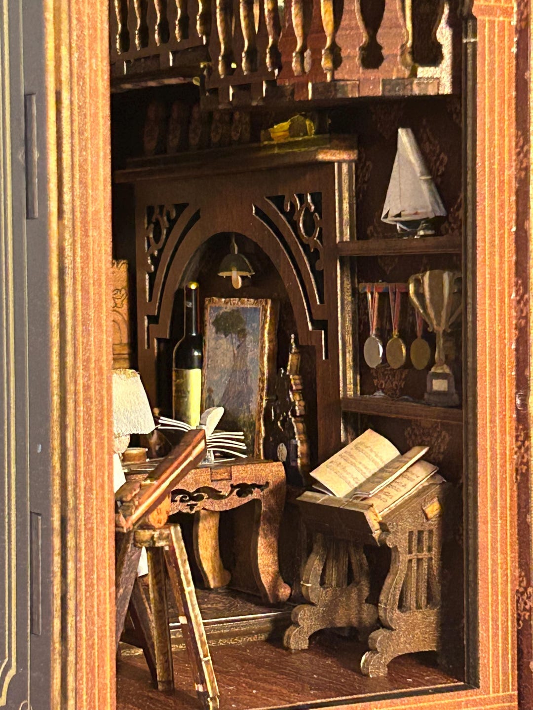 Library of Books- Book Nook Completed - Etsy