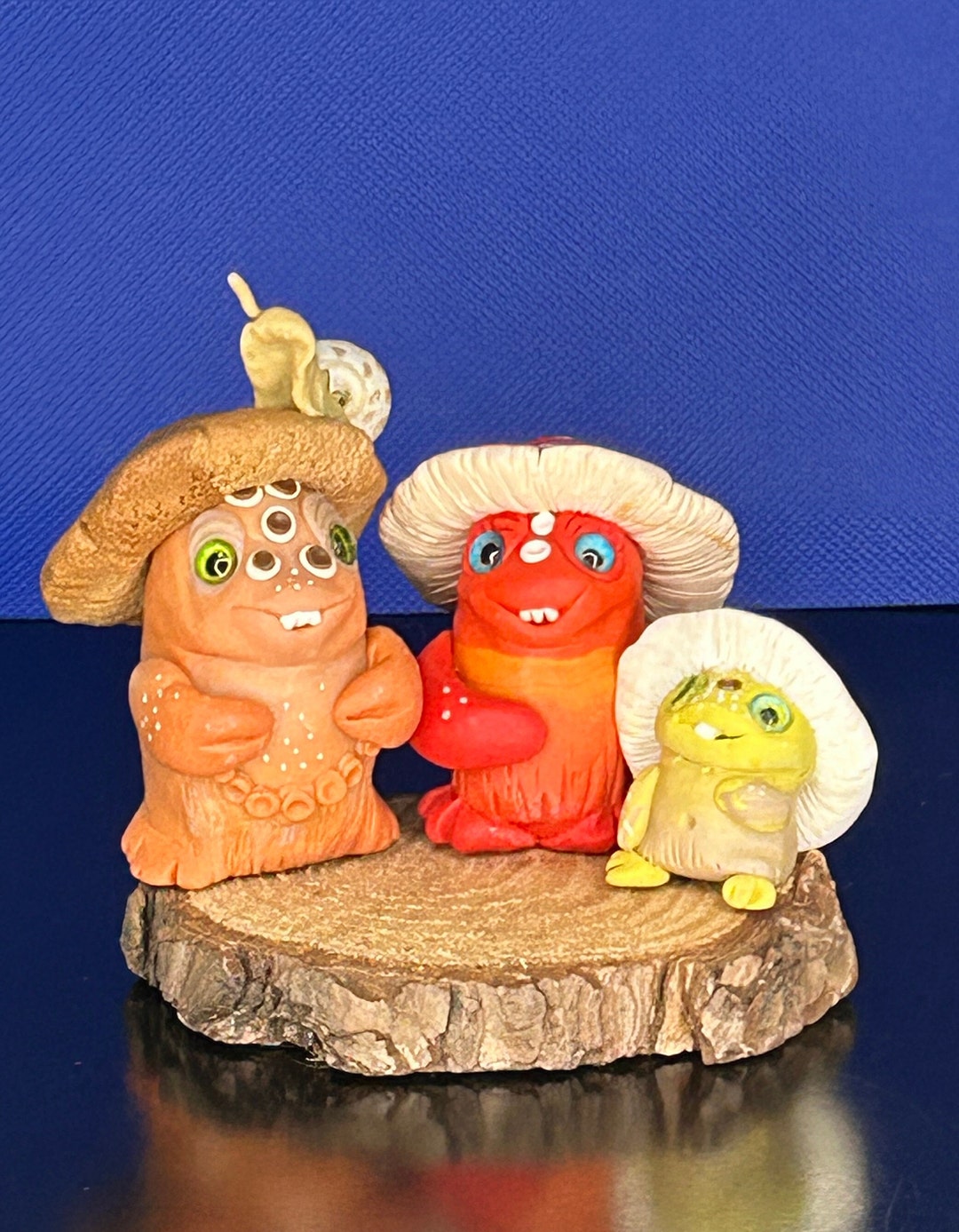Weird Mushroom Sculpture Handmade Figurines Ooak - Etsy