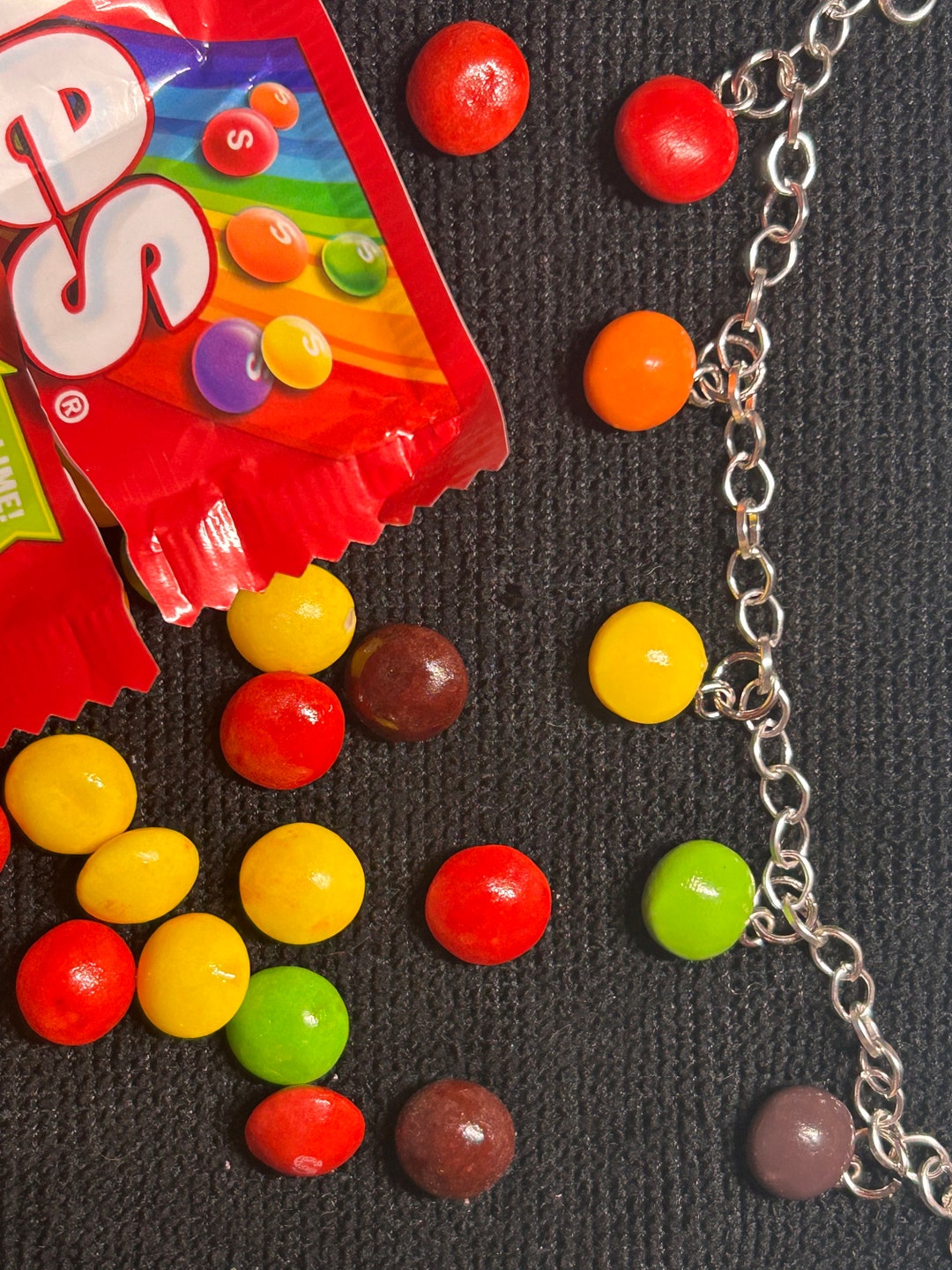 Skittles Candy Charm Bracelet - Etsy